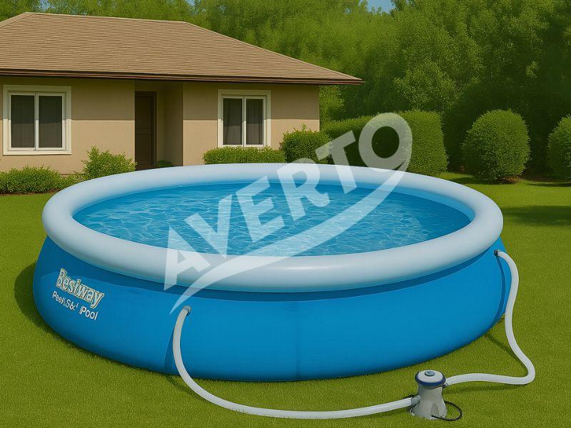 Piepūšamais baseins Fast Set 366x76 cm ar sūkni | Averto