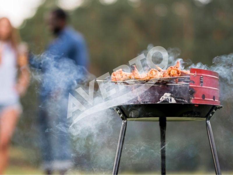 Compact 3-Leg BBQ Grill | 33 cm Enamel Fire Bowl