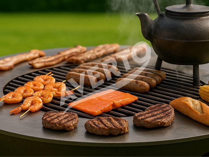 Grila reste Ø 38 cm gatavošanai, melns tērauds | Averto.lv