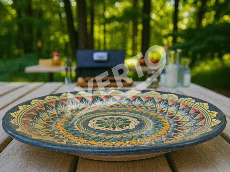 Uzbek Ceramic Plate Ø26 cm | Averto