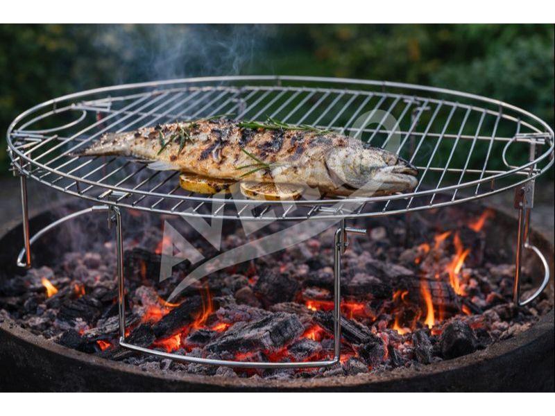 Salokāmas BBQ restes Ø66 cm no nerūsējošā tērauda | Averto