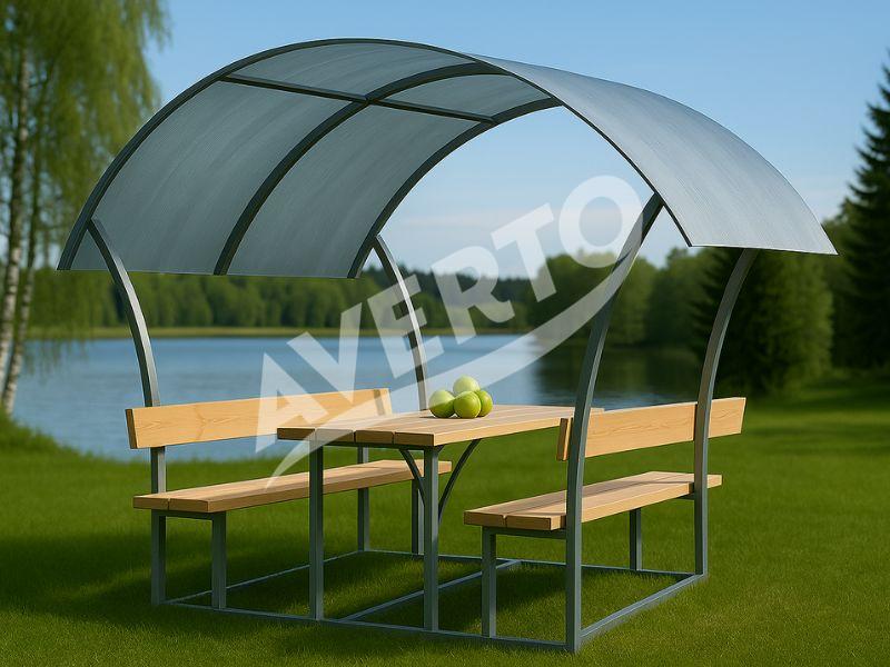 Stilīga dārza lapene ar 6 mm jumtu lietainām dienām | Averto