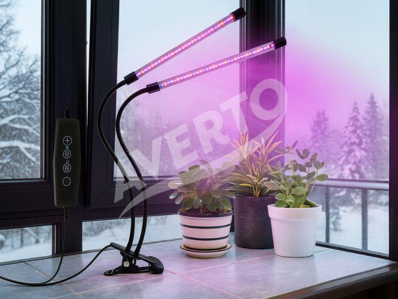 Grow light with timer 2×20 LED, 20 W | Averto
