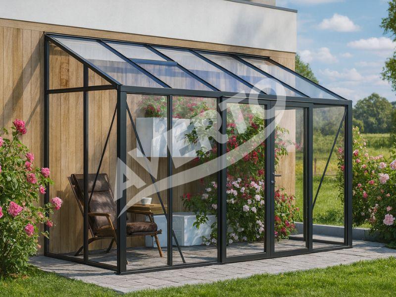 Seinakasvuhoone klaasist 160x235 cm | Averto